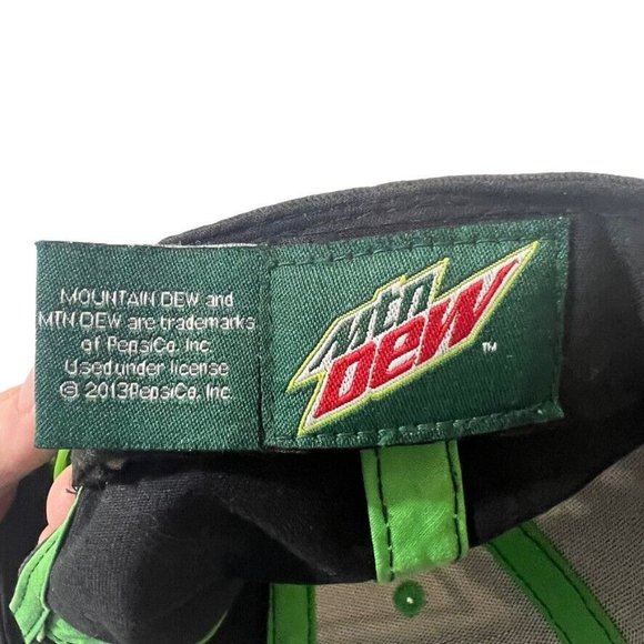 Mt. Dew | Accessories | 23 Mountain Dew Raised Logo Faded Words Behind Logo Snapback Hat Cap ...